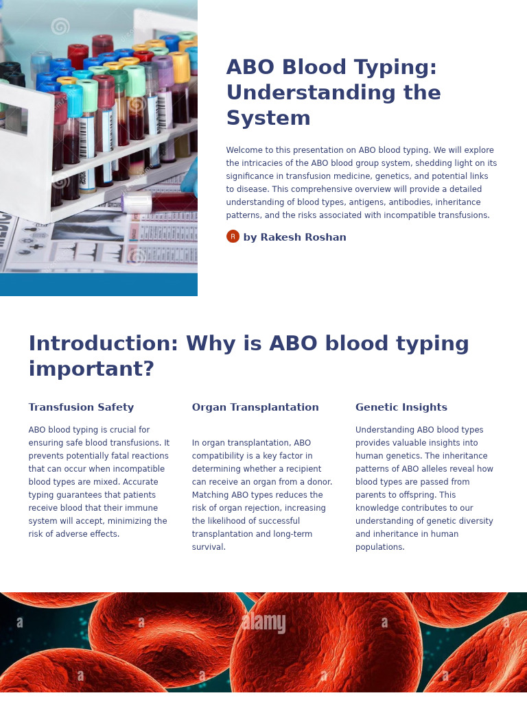 ABO Blood Typing Understanding the System | PDF | Blood Type | Genotype