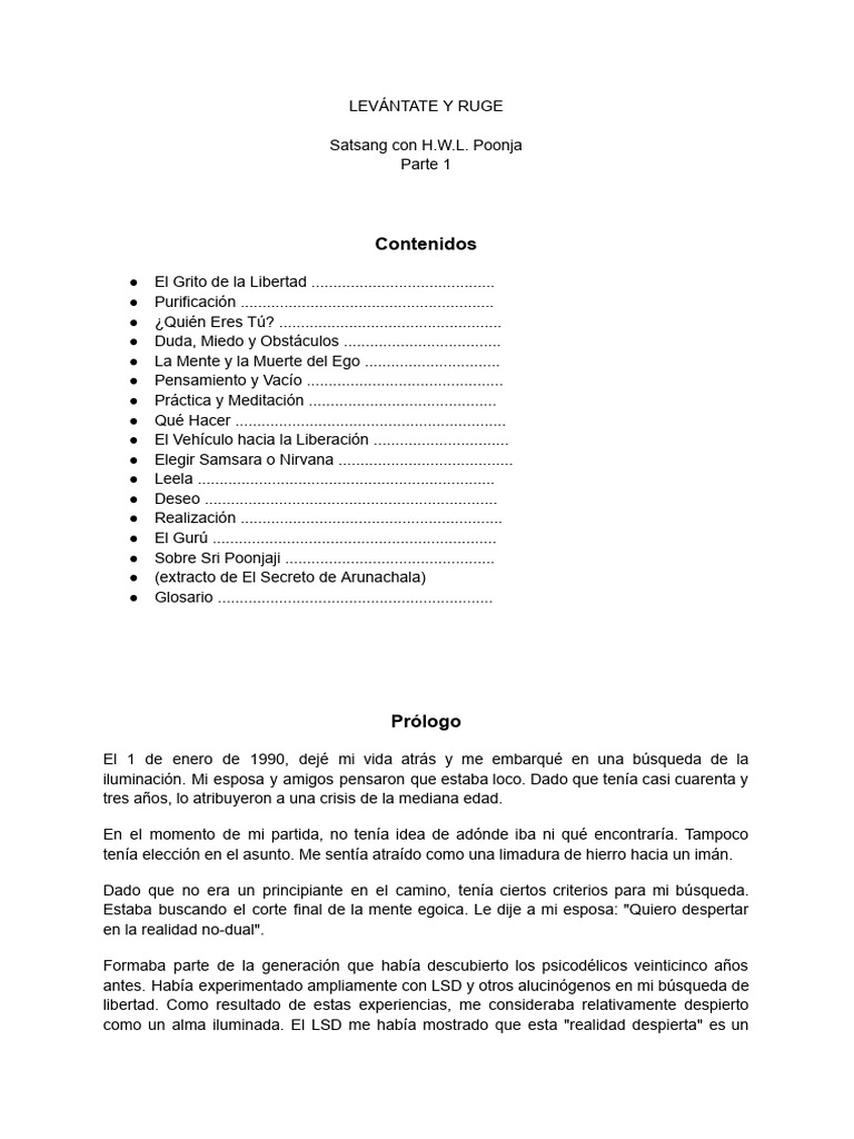 LEVÁNTATE Y RUGE | PDF