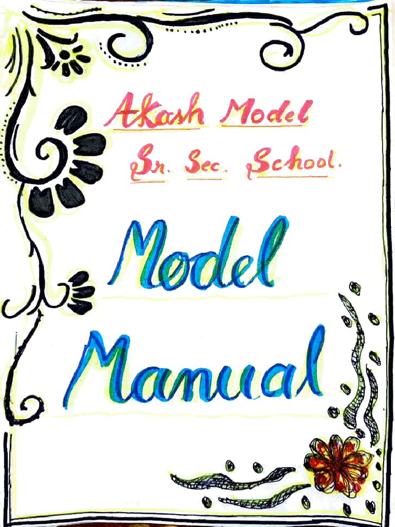 Model Manual Format | PDF