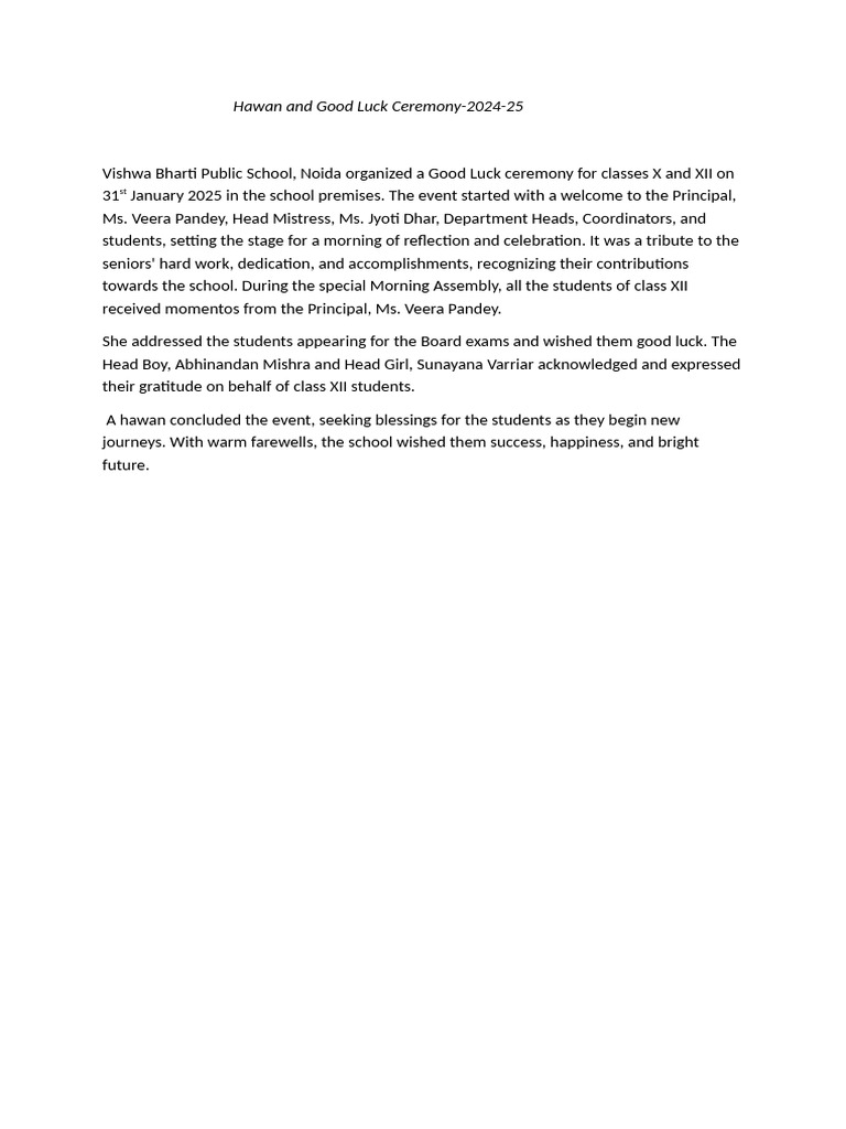 Hawan Ceremony 2025 Updated | PDF