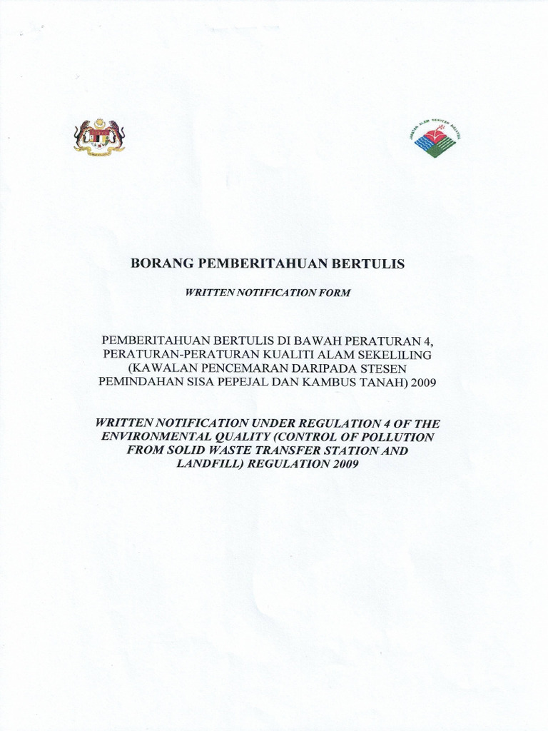 Notification Form | PDF