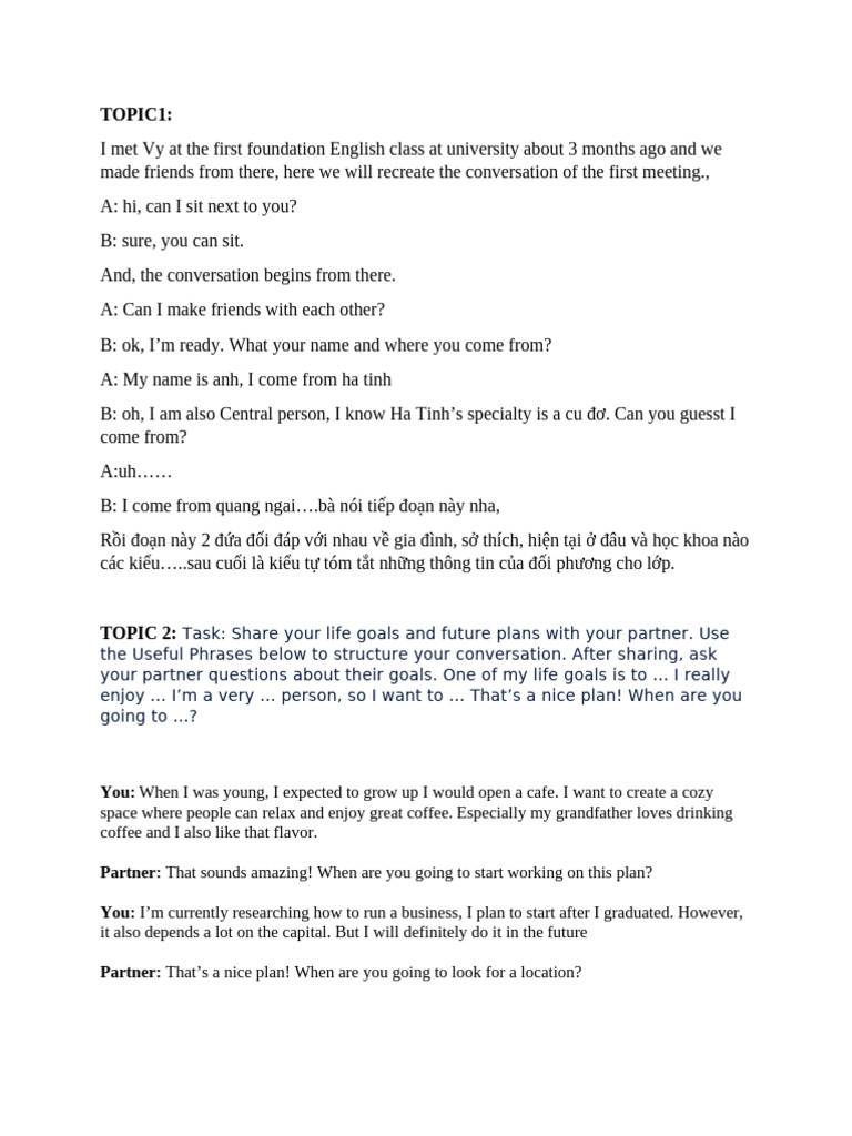 TOPIC1 | PDF | Vietnam