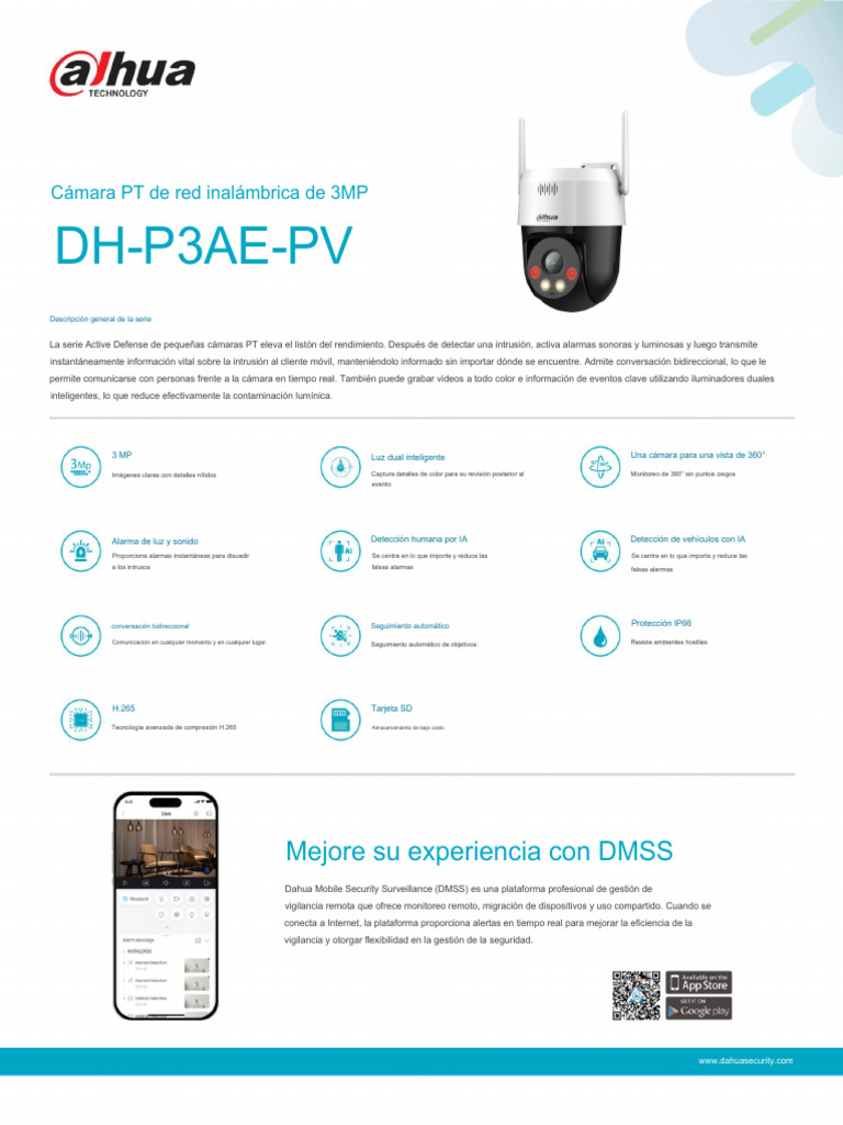 DH-P3AE-PV - Datasheet (Esp) | PDF