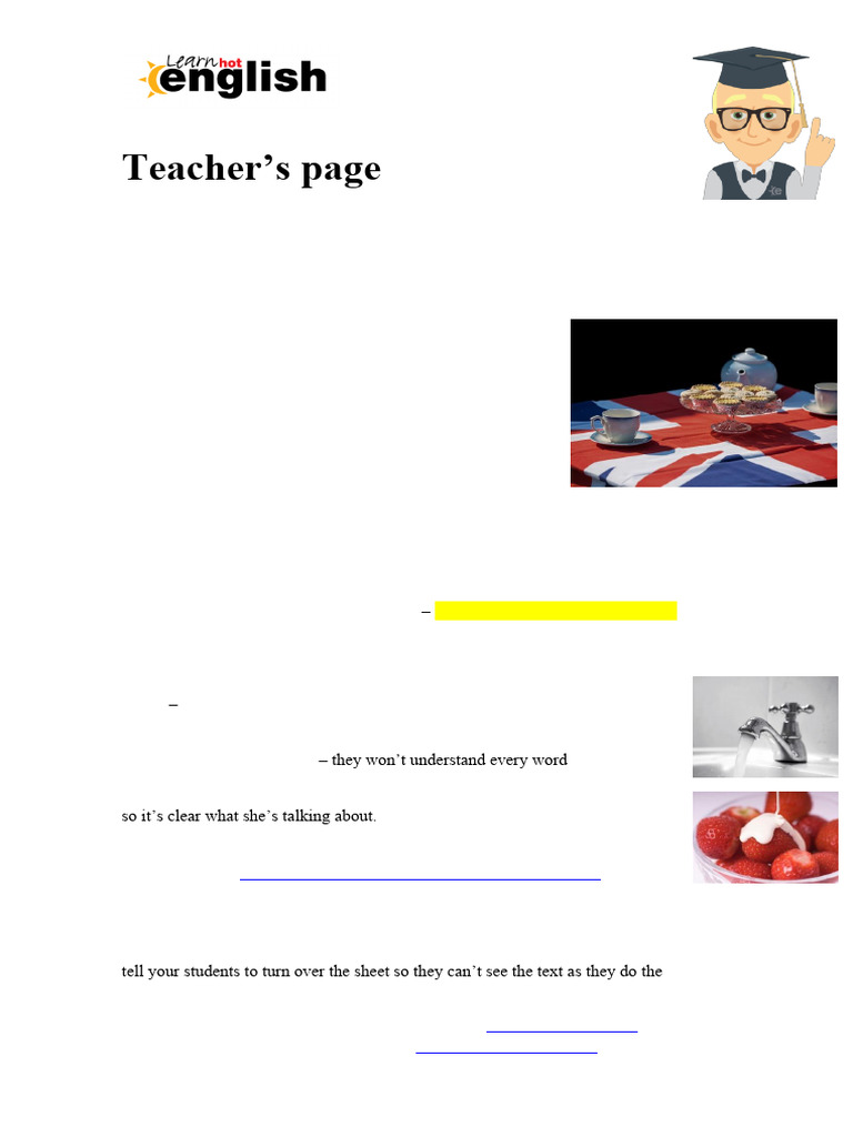 TEACHER Lesson Weird Brits | PDF