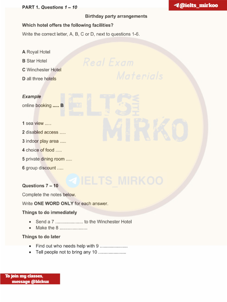 (@ielts - Mirkoo) FULL PREDICTION | PDF