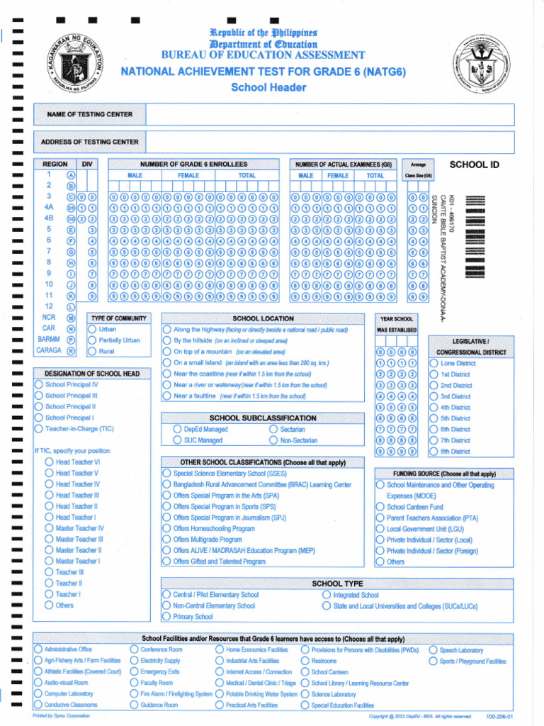 NAT CE Report Sheet | PDF | Teachers | Educational Technology