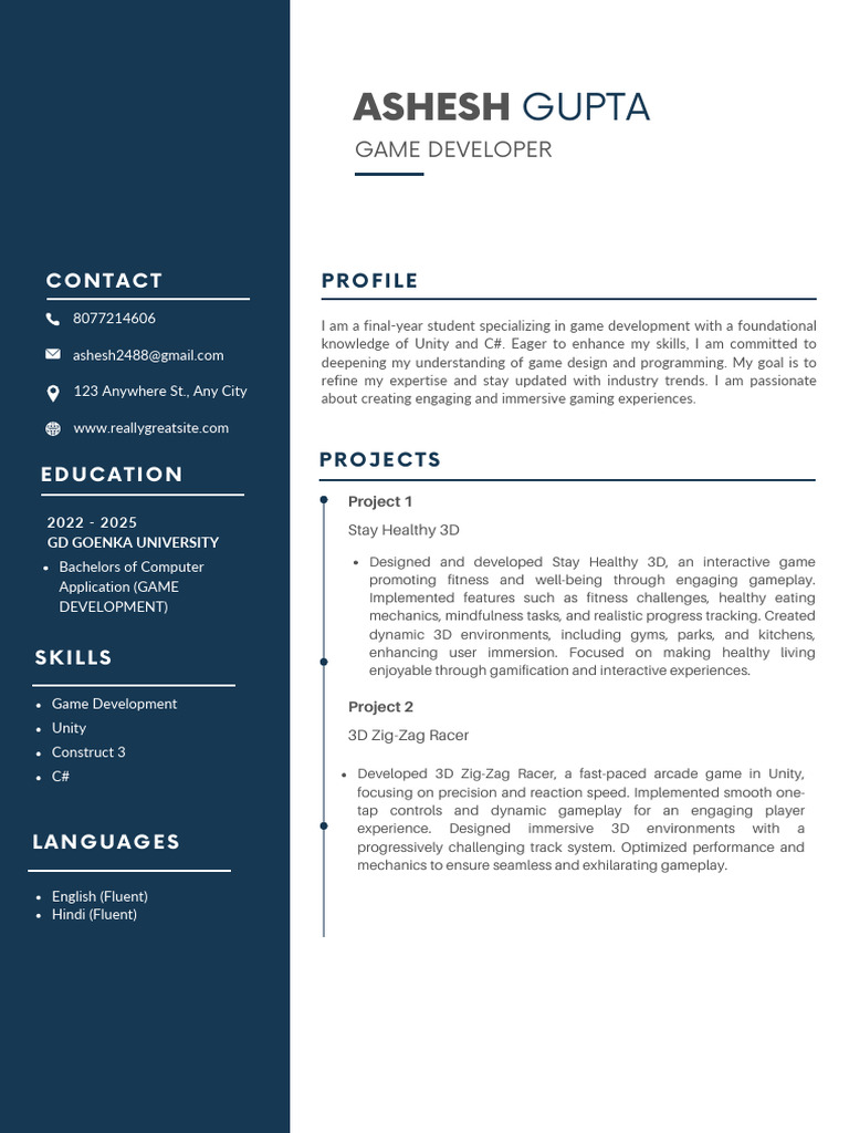 Ashesh Resume | PDF | Computing