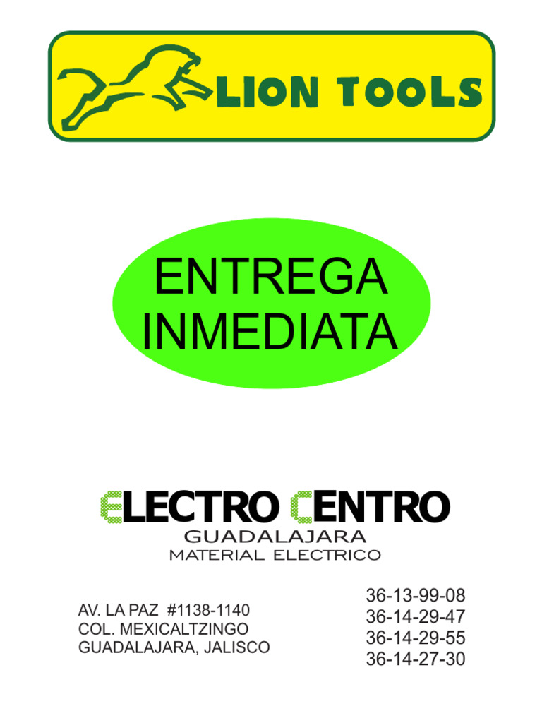 Catálogo de Herramientas Lion Tools 2025 | PDF