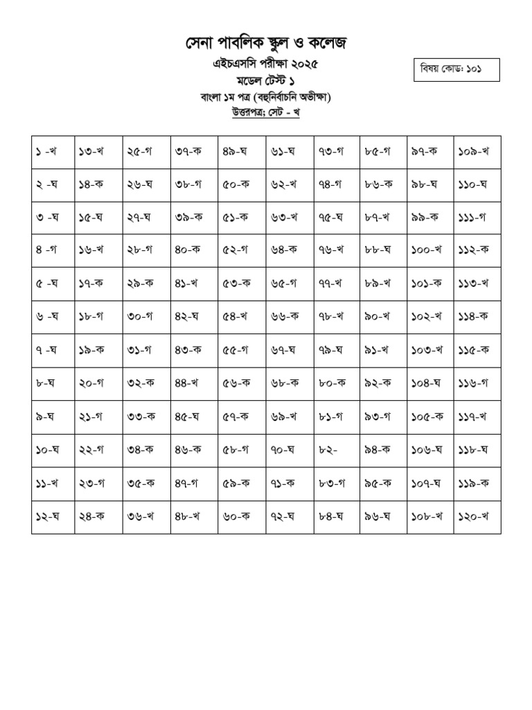 Answer sheet B | PDF