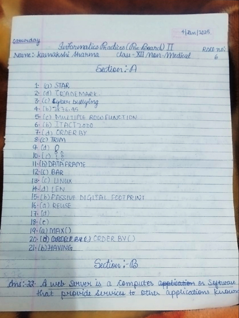 Ip Preboard 2 Kamakshi | PDF