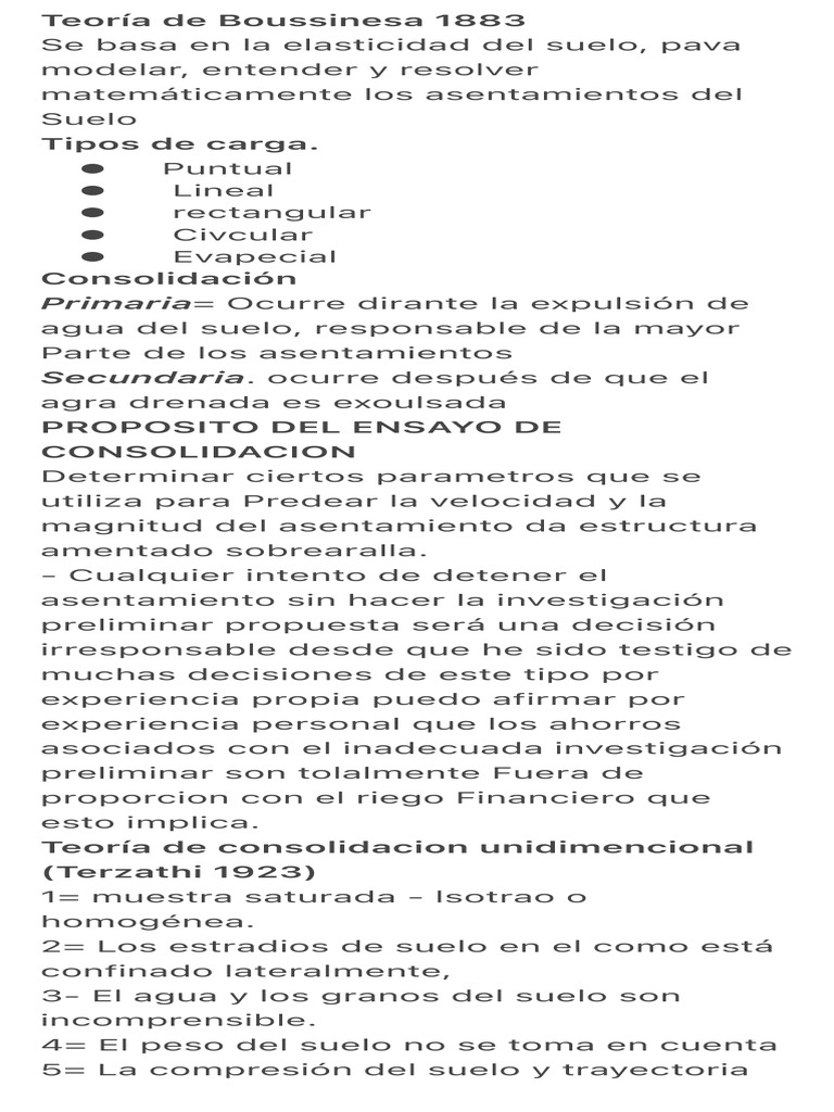 Teoría de Boussinesa 1883 | PDF