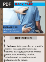 Back Care | PDF | Massage | Nursing