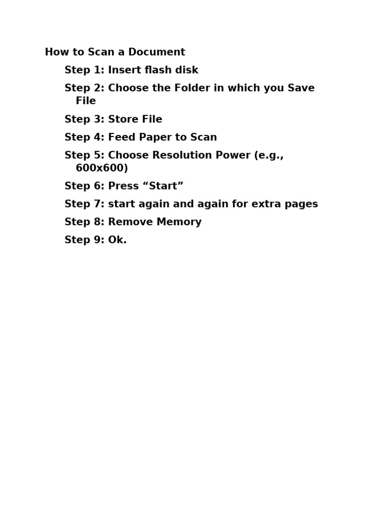 How to Scan a Document | PDF