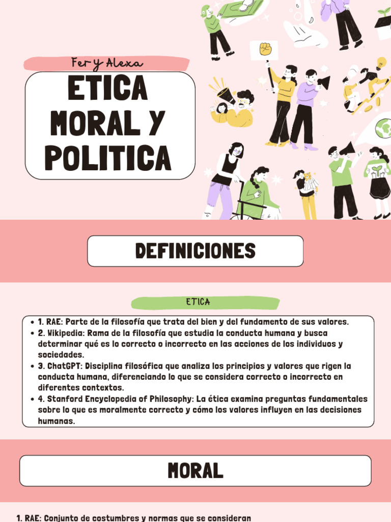 Moral Etica y Politica Ejercicio 1 | PDF | Moralidad | Sociedad