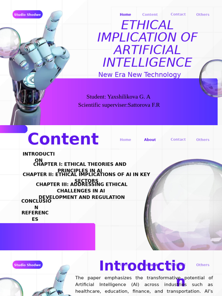 Ethical Implication of Artificial Intelligence | PDF | Artificial ...