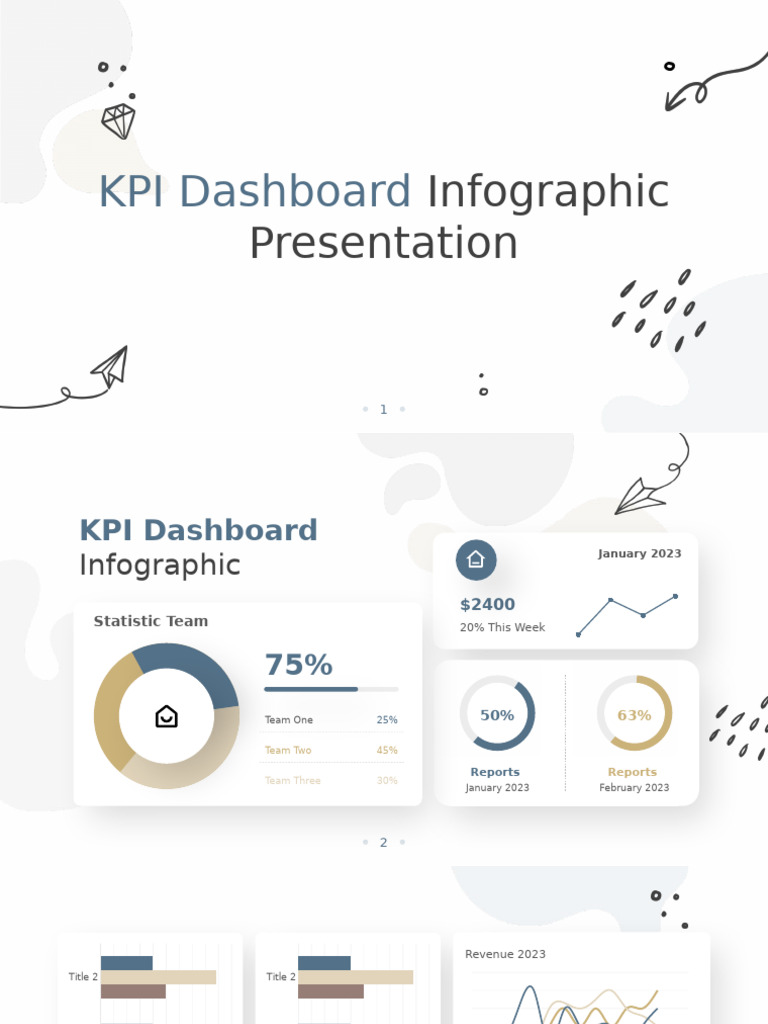 KPI DashBoard PowerPoint Infographic Doodle Style | PDF | Computing | Information Science