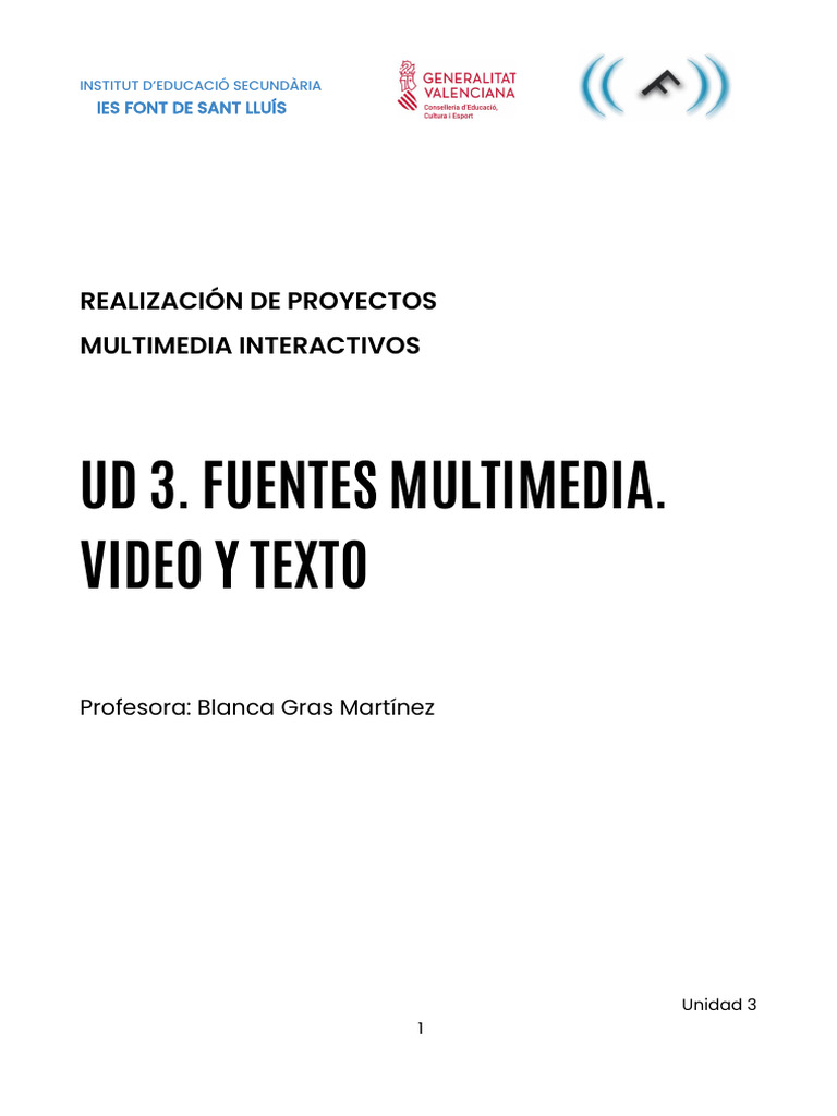 Udi 3 Parte 1 | PDF | Resolución de pantalla | Compresión de datos