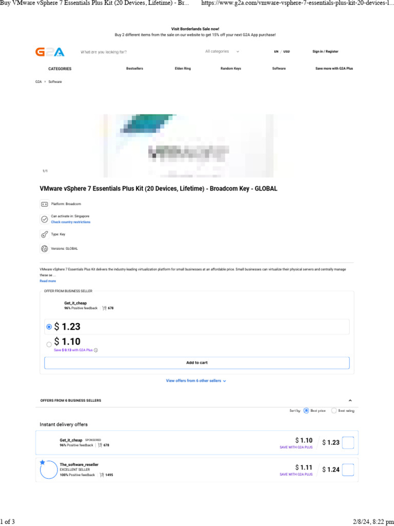 Bauy VMware Vsphere 7 Essentials Plus Kit (20 Devices, Lifetime ...