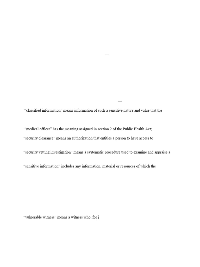 Witness Protection Regulations 2011 | PDF | Cost Of Living | Security ...