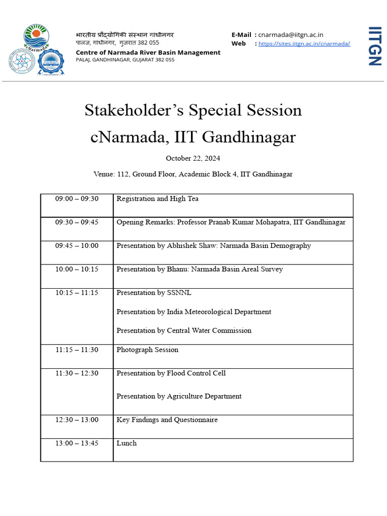 IITGN Letterhead Template | PDF