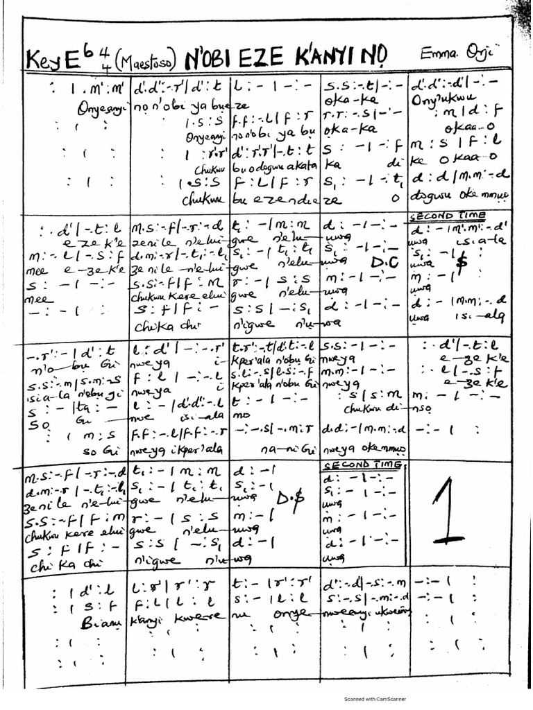 N'obi Eze K'anyi No by Emma - Orji | PDF