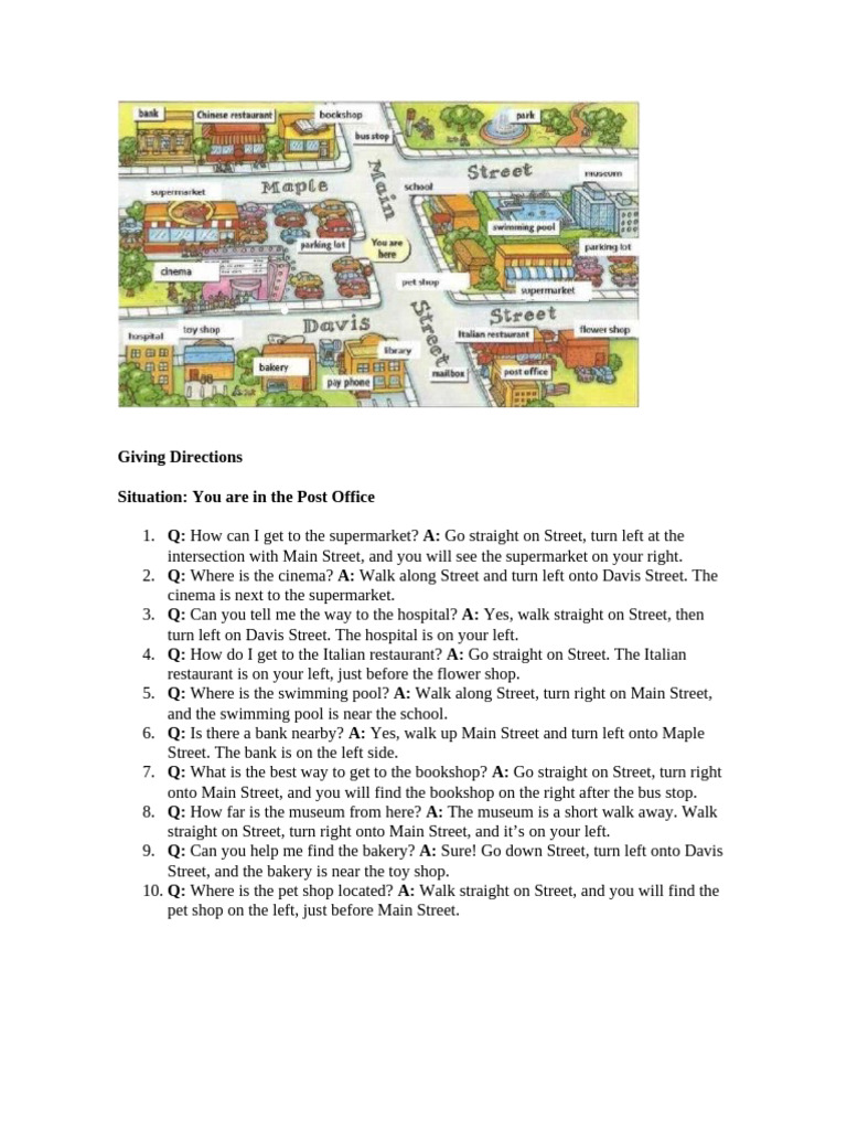 Giving Directions | PDF