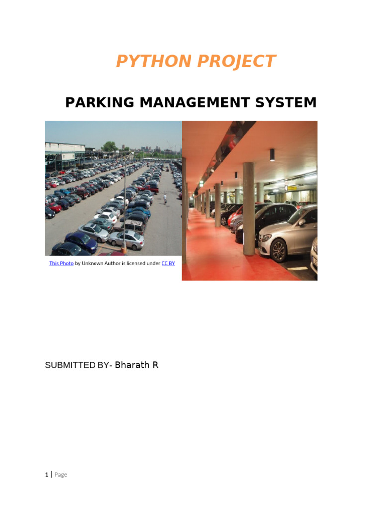Computer-Project | PDF | Databases | Parking