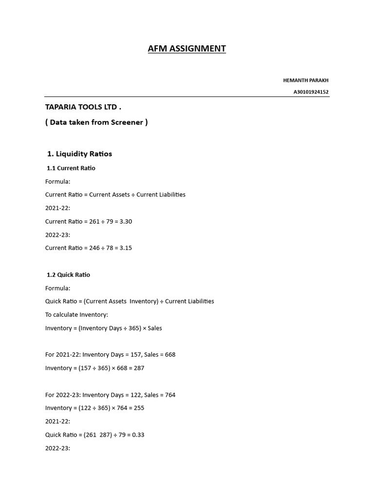 Afm Assignment Compressed | PDF | Revenue | Equity (Finance)