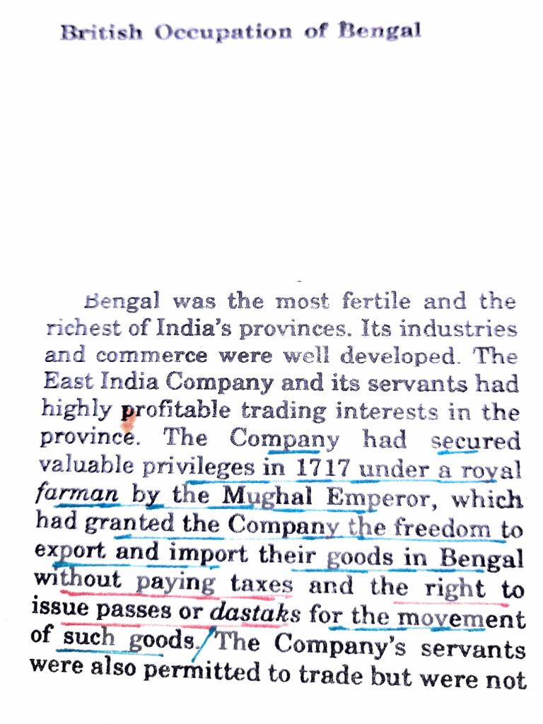 Battle of Plassey (British Conquest of Bengal) | PDF | Bengal | Mughal ...