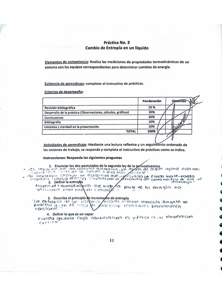 Practica 3. Termodinamica de Gases y Vapores | PDF