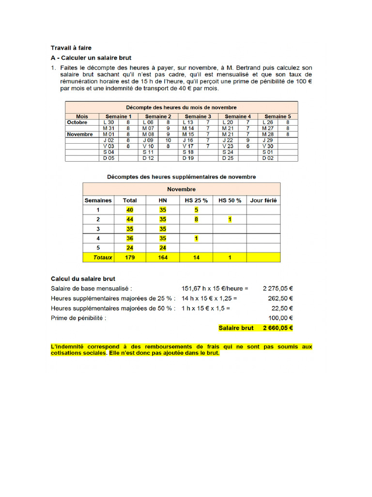 Corrigé Chiffrer Un Repos Compensateur | PDF