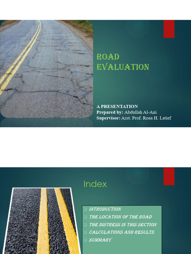 Road Evaluation | PDF | Road | Road Surface