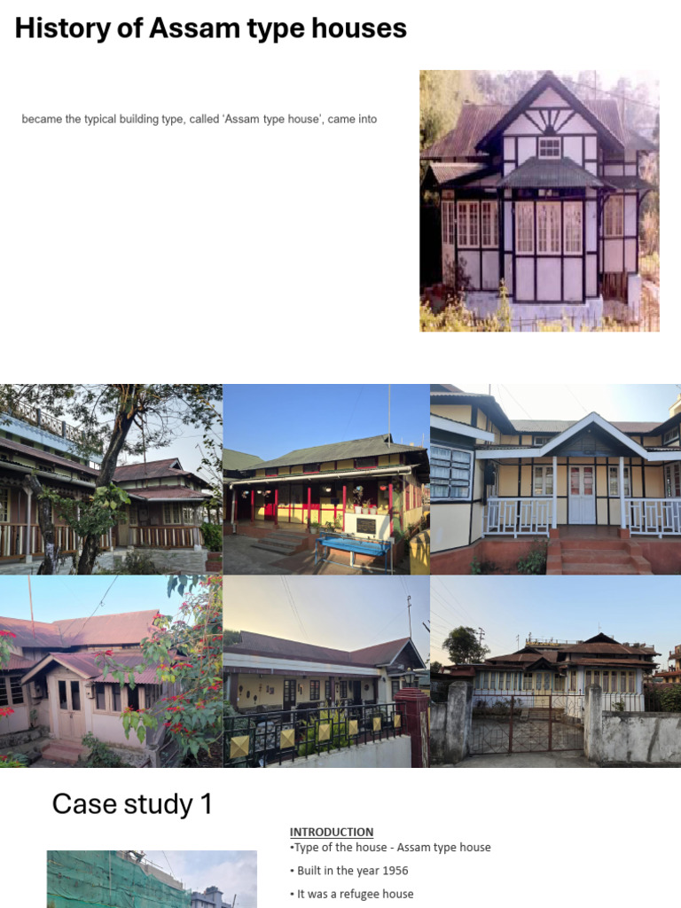 Evolution of Assam-Type Houses | PDF | Framing (Construction) | Roof
