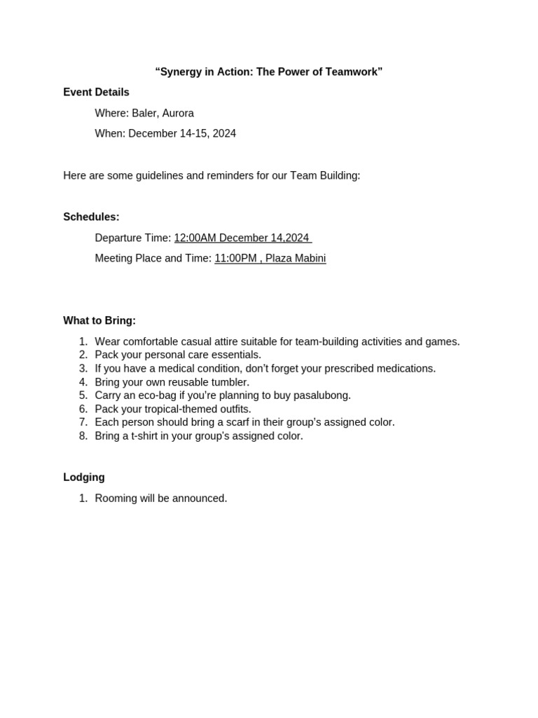 Synergy in Action | PDF | Clothing