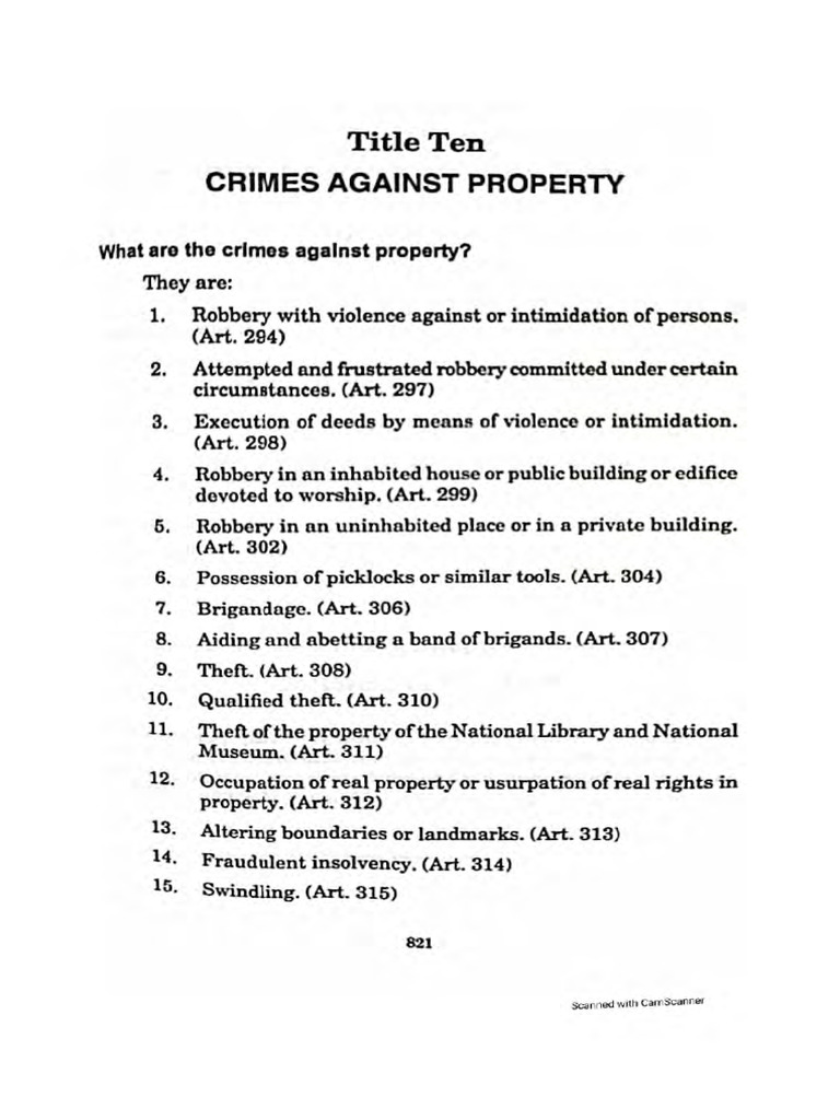 Title 10, Book II, Revised Penal Code (Reyes) | PDF