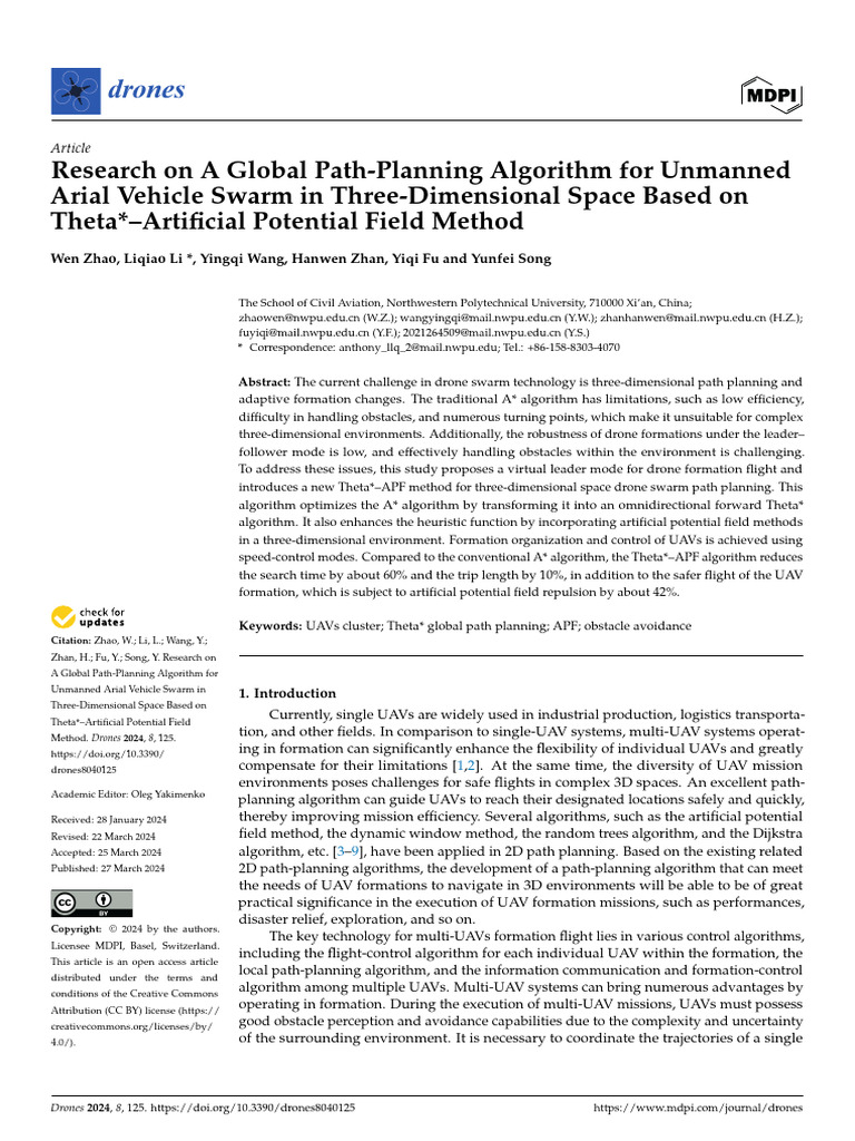 Drones 08 00125 v2 | PDF | Applied Mathematics