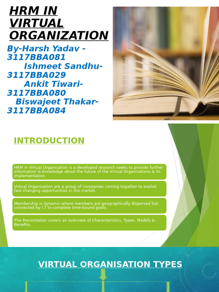 HRM in Virtual Organisation | PDF | Human Resource Management | Employment