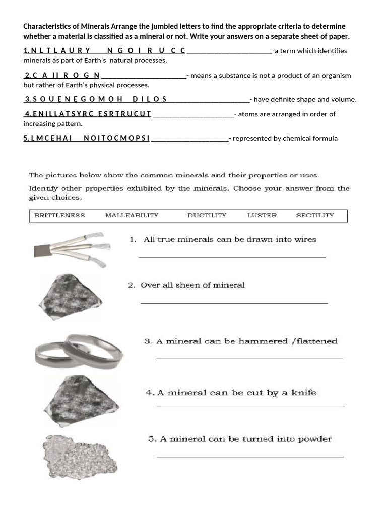 ELS activity sheets | PDF