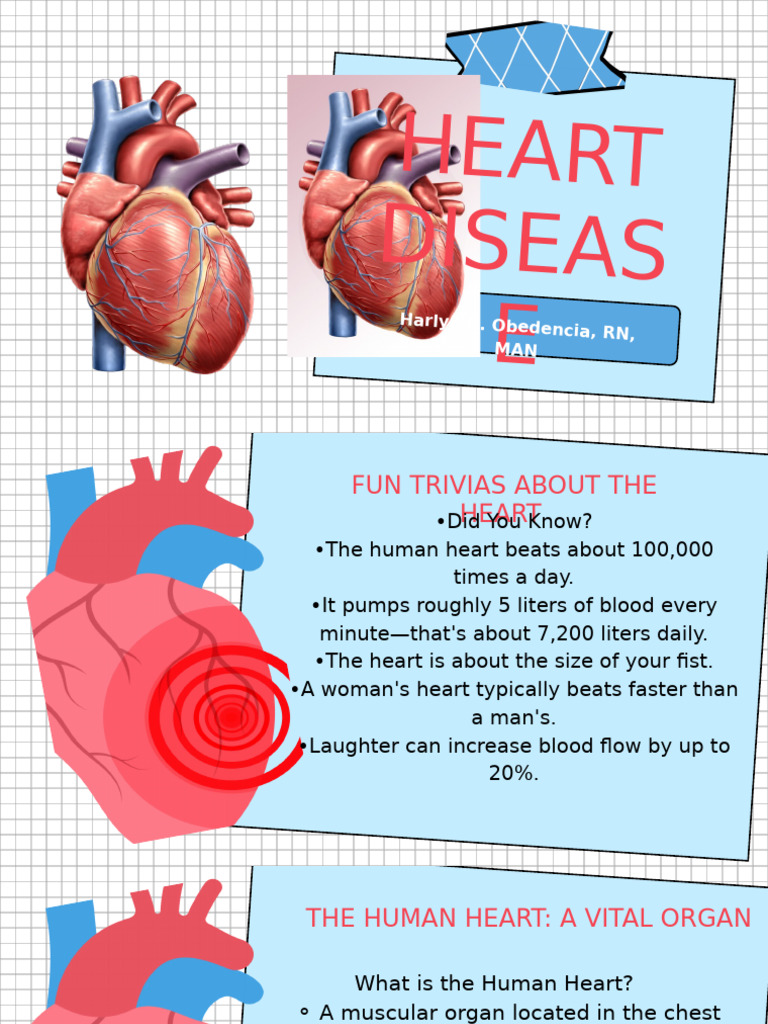 Heart Disease Presentation in A Blue Simple Style | PDF | Heart ...