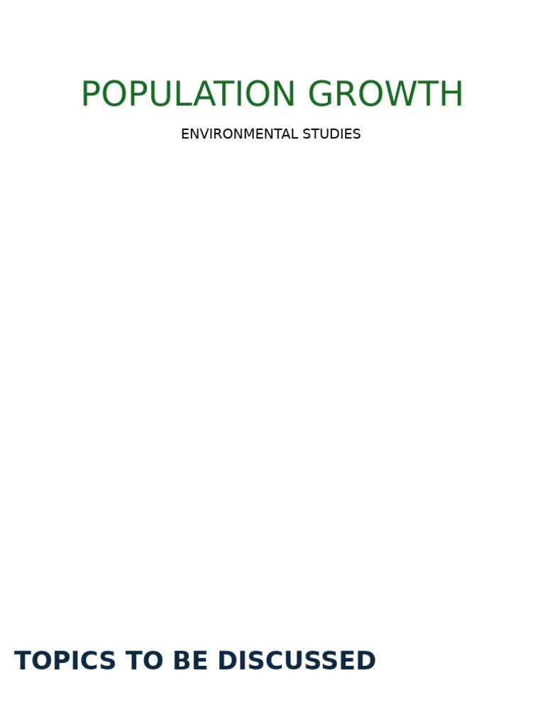 Population Growth | PDF | Cost Of Living | Population Growth
