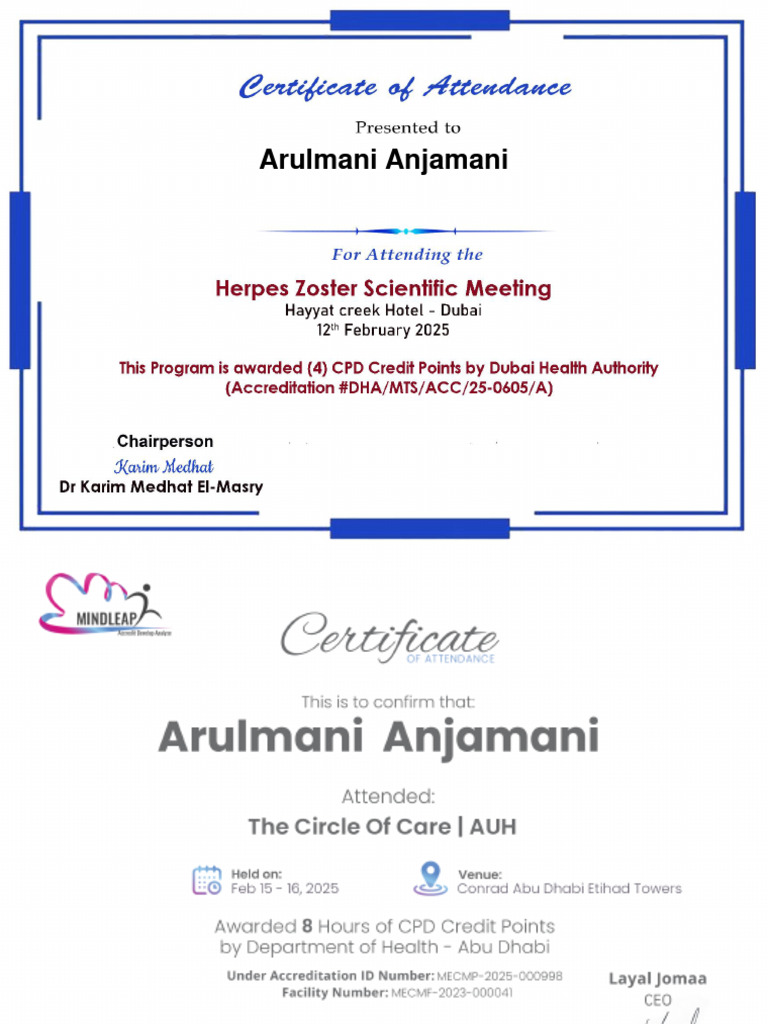 Certificate Cme Hours | PDF