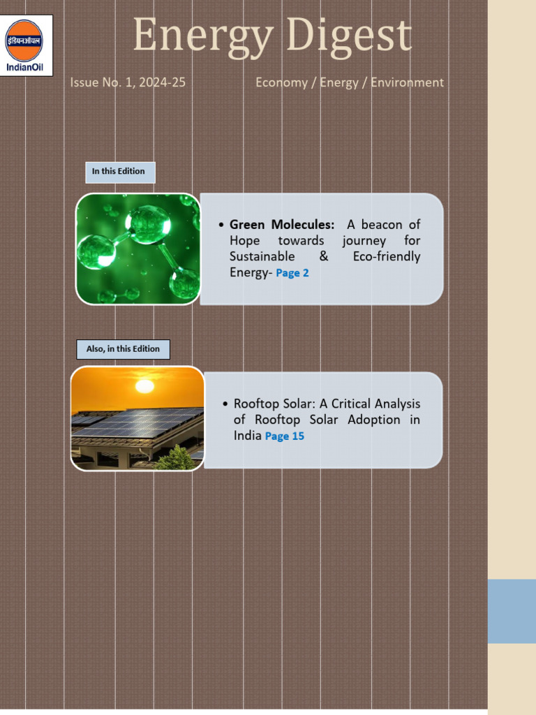 Green Molecules for Sustainable Energy | PDF | Renewable Energy ...