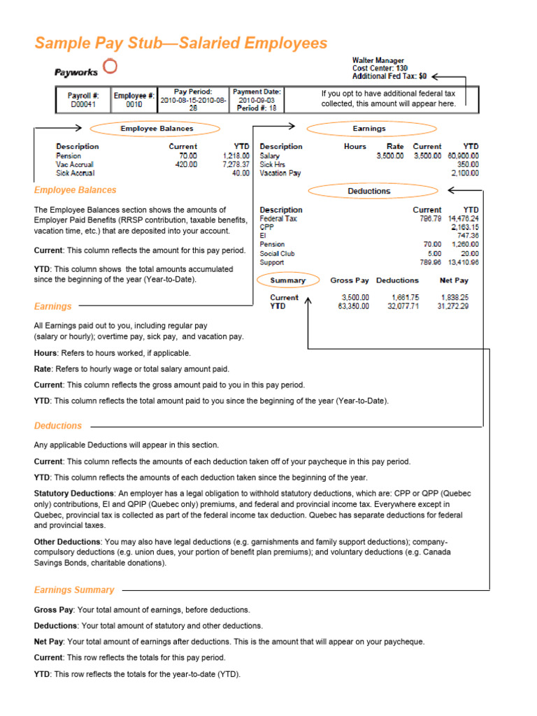 Understanding Employee Pay Stubs | PDF | Tax Deduction | Employment ...