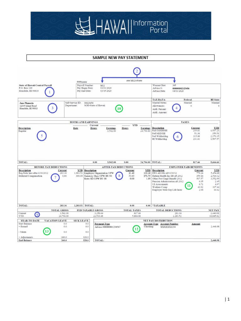 New-Pay-Statement-Reference-Guide-Final3 | PDF | Payroll Tax | Taxation ...