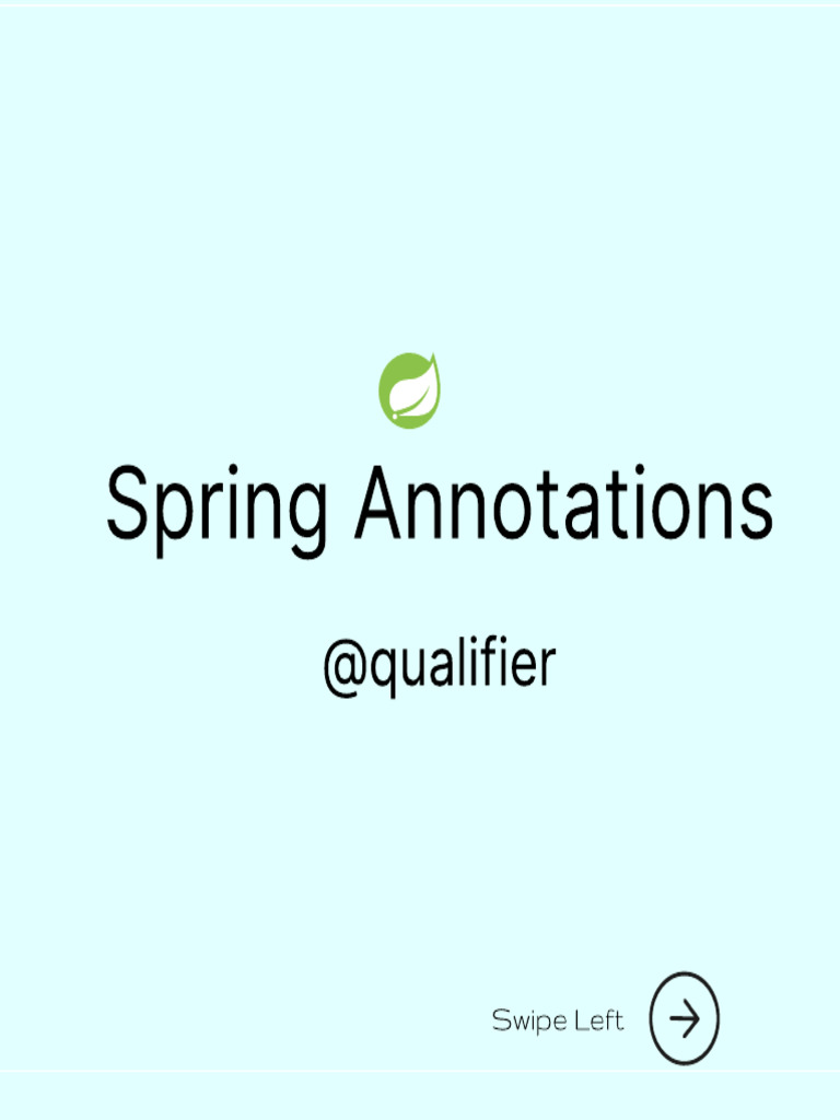 Qualifier Annotation in Spring | PDF