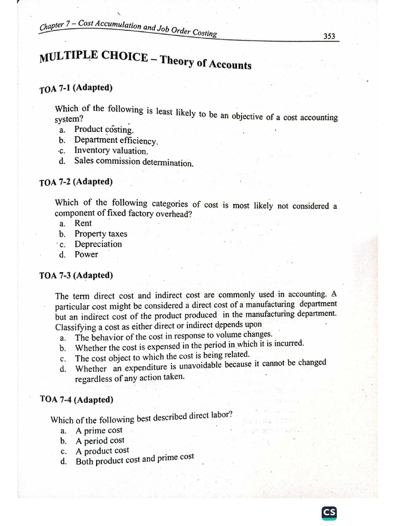 Chapter 7 Problems and Answers | PDF
