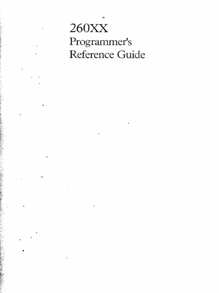 ADDS 260xx Programmers Reference Guide | PDF