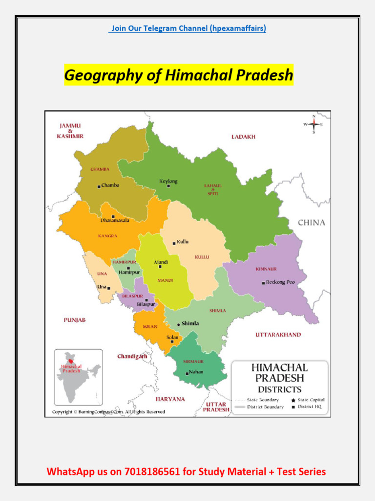 Geography of Himachal Pradesh Overview | PDF
