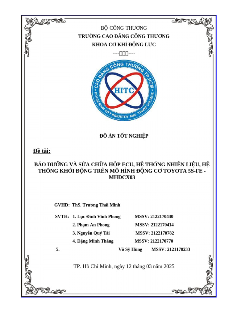 Do An Tot Nghiep 2025 | PDF
