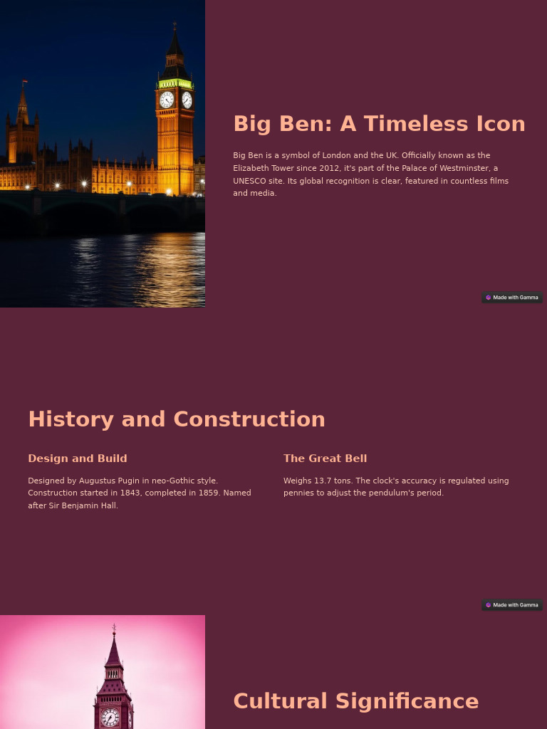 Big Ben A Timeless Icon | PDF